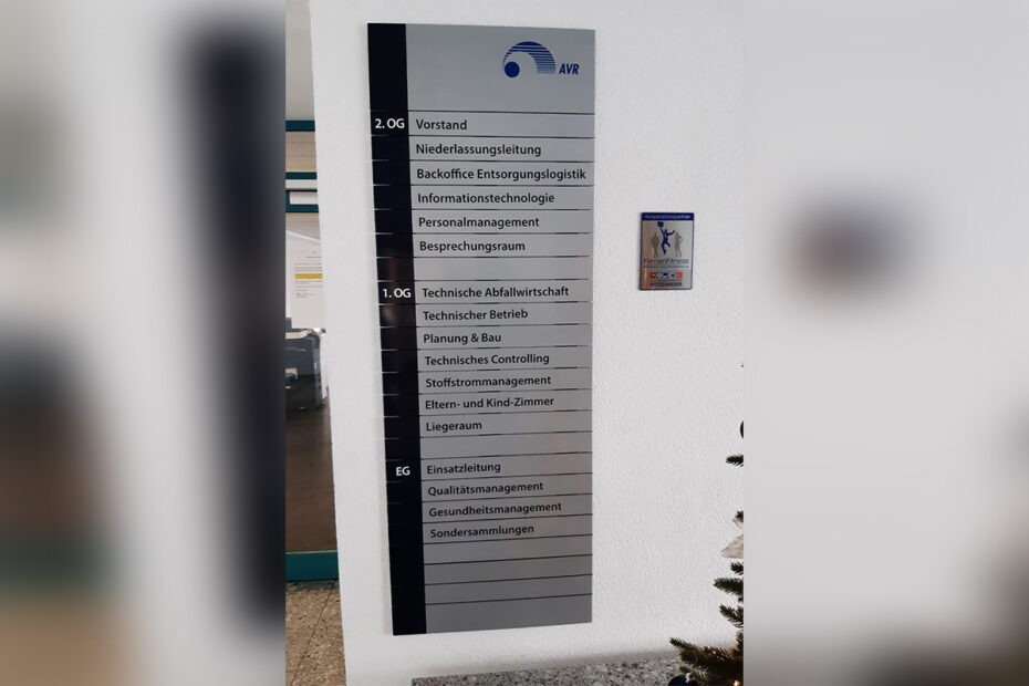 Gebäudebeschilderung – Schaa GmbH